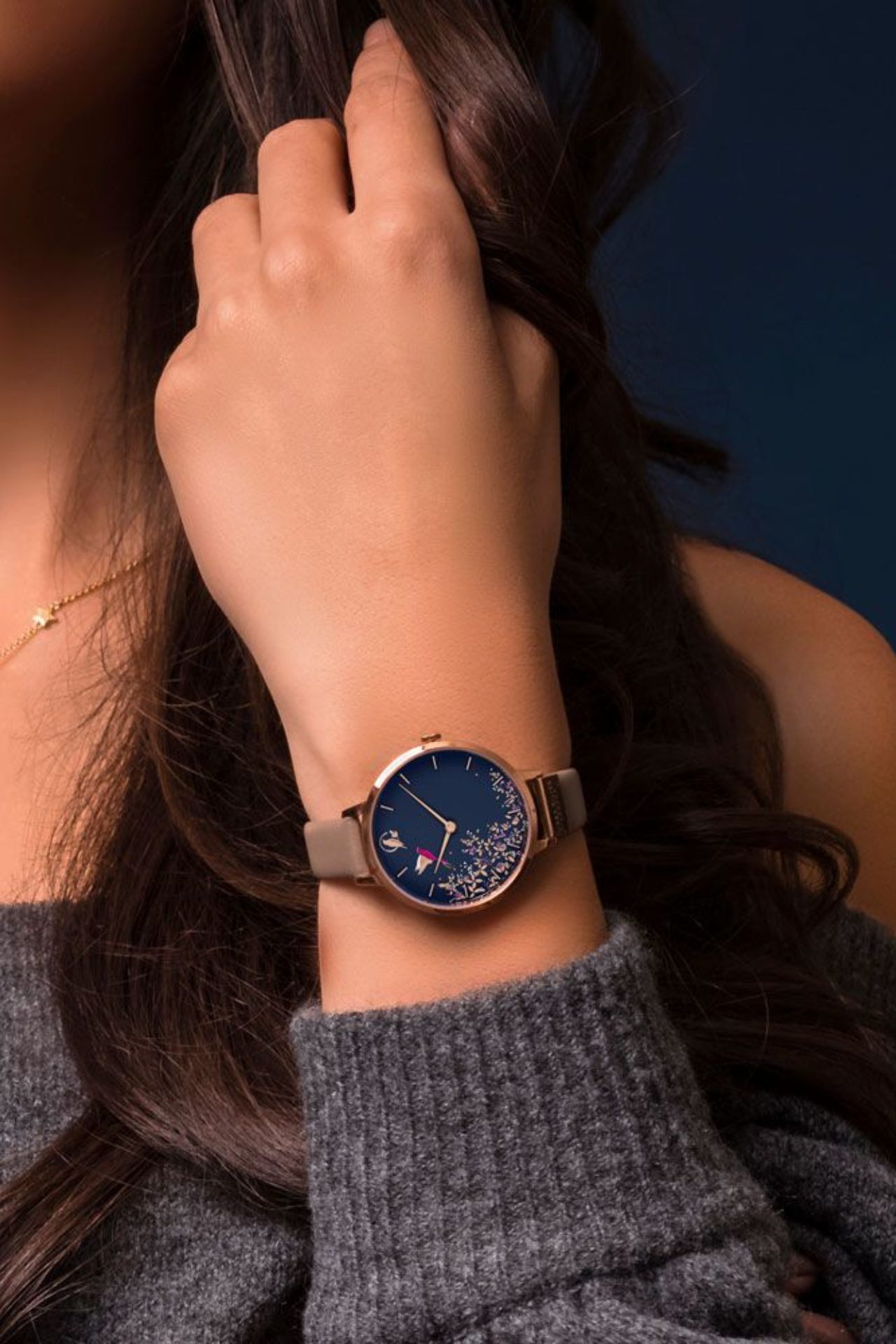 Dreaming of fall with the Navy Hummingbird Watch by Sara Miller